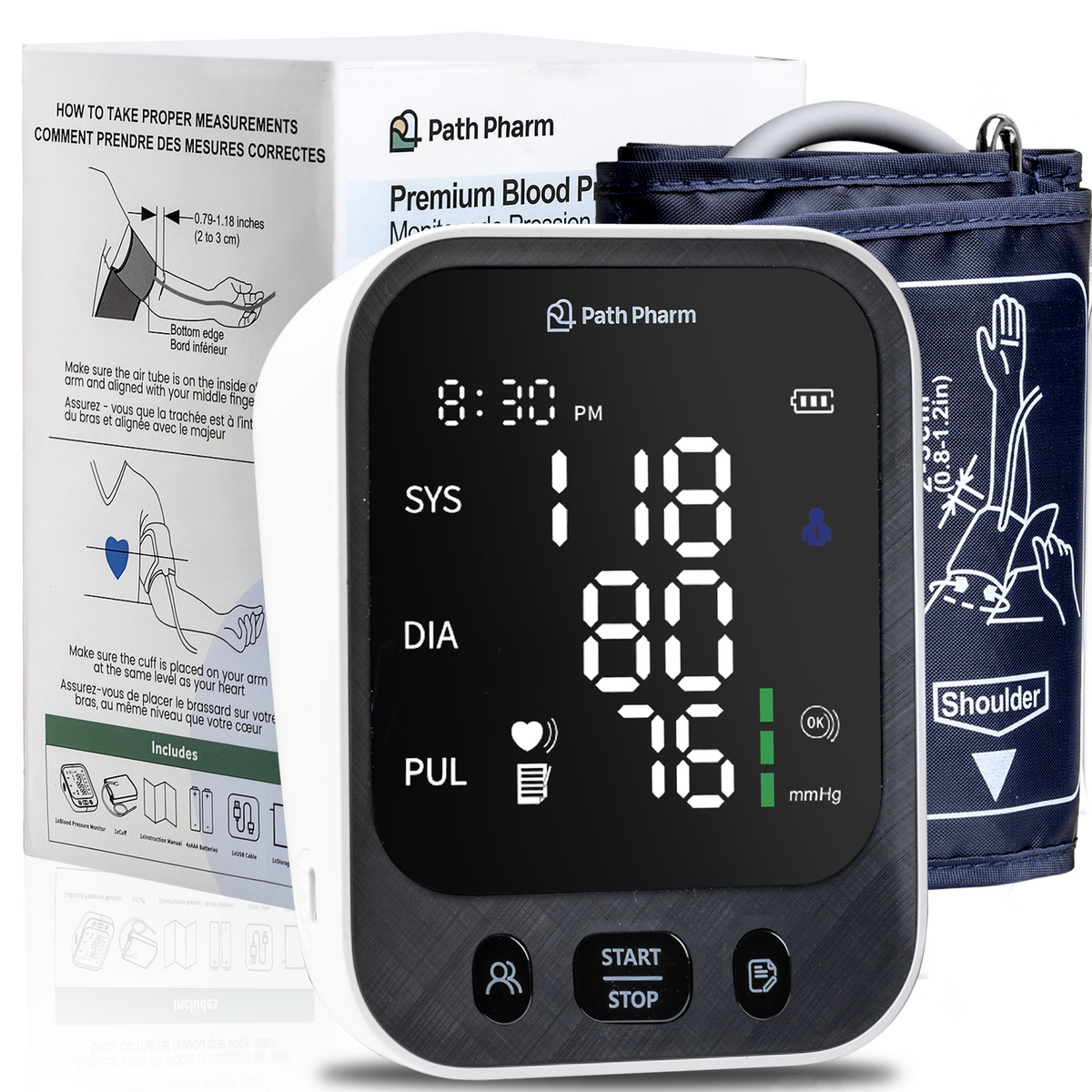 Path Pharm PPA-210A Premium Blood Pressure Monitor