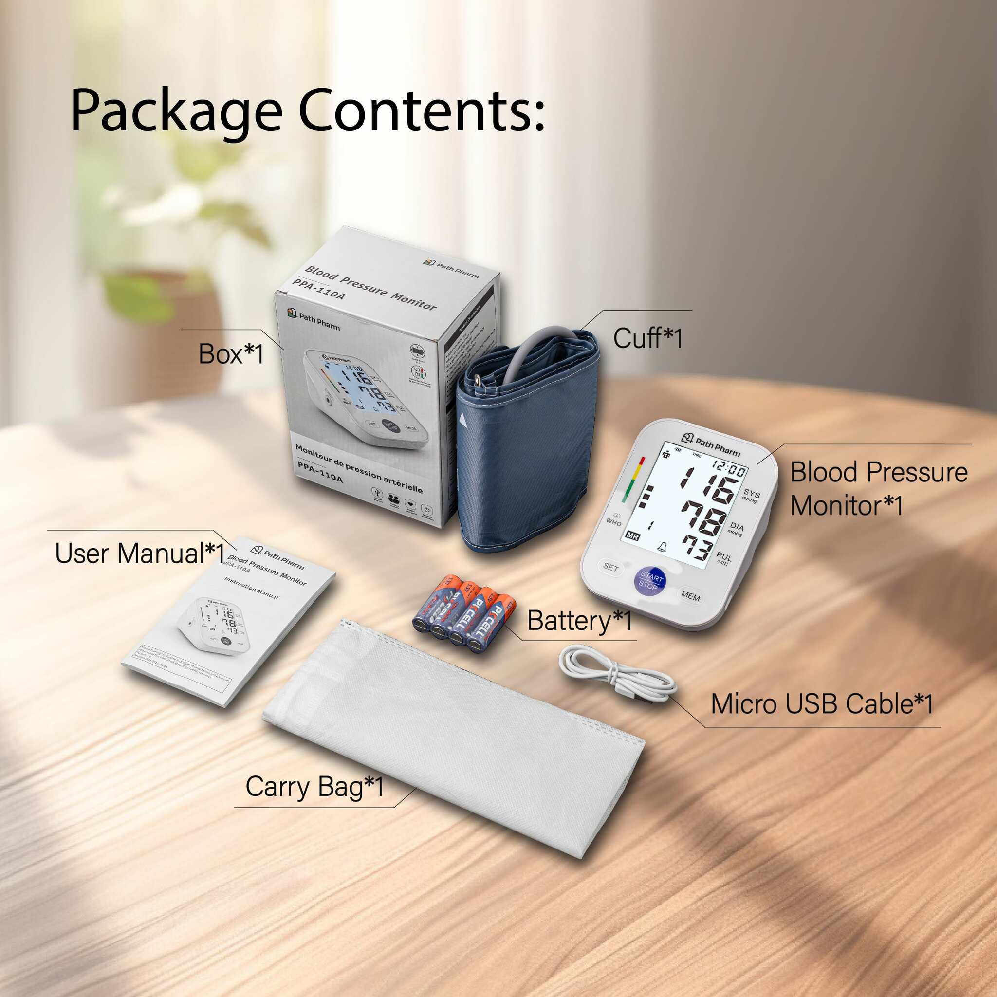 Buy PPA-110A Blood Pressure Monitor for Accurate Readings
